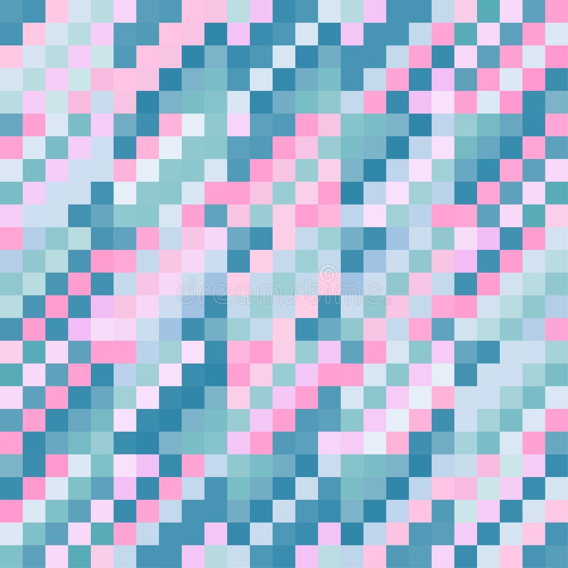 Pixel Color Block Cartoon Vector Background Pattern Seamless Stock ...