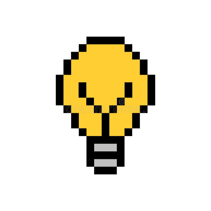 Pixel Art Light Bulb Stock Illustrations – 726 Pixel Art Light Bulb ...
