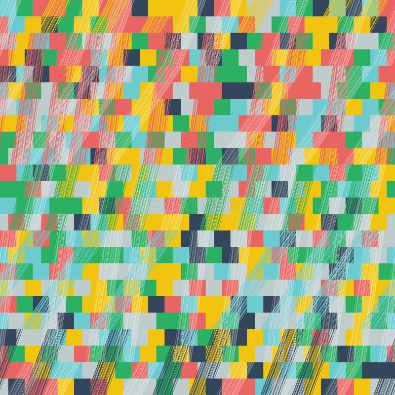 Pixel Cubes. Seamless Pattern for Wallpaper, Web Page Background Stock ...