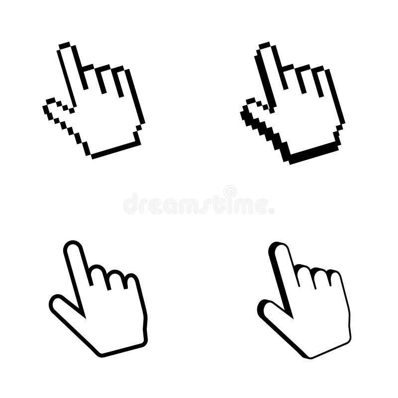 Pixel cursor icon stock vector. Illustration of pixel - 112102365