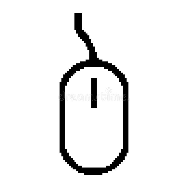Pixel Cursor Mouse Icon Symbol Stock Illustration - Illustration of ...