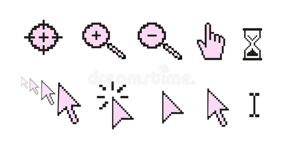 Pixel Pointer Arrow Stock Illustrations – 10,311 Pixel Pointer Arrow ...