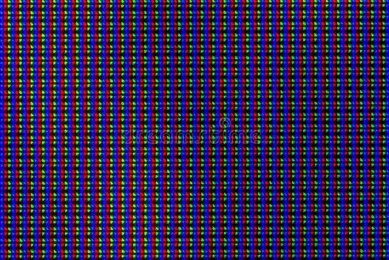 Macro Affissione A Cristalli Liquidi Dello Schermo Fotografia Stock ...