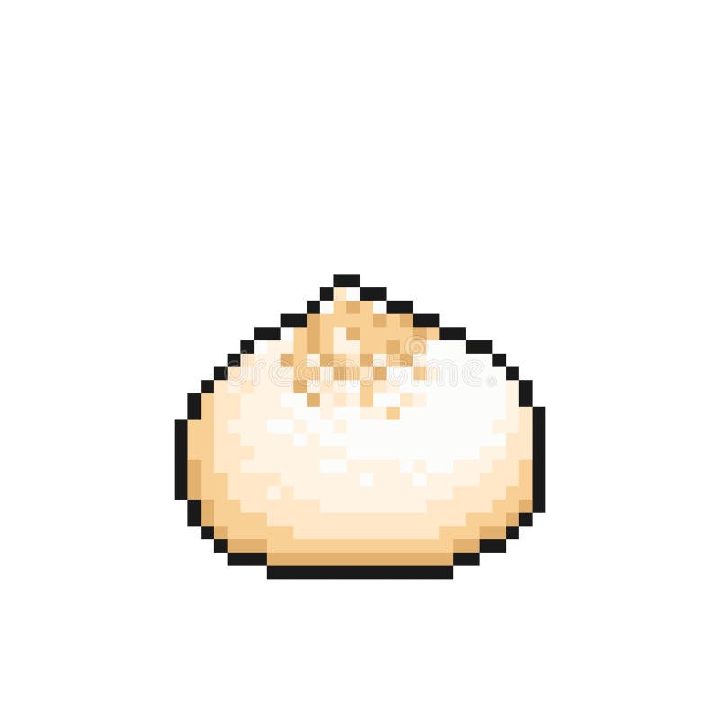 Pixel Dim Sum Image for Cross Stitch and 8 Bit Game Stock Vector ...