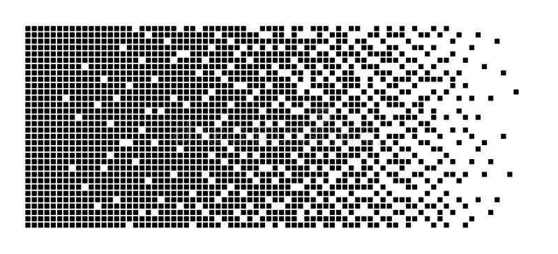 Pixel Disintegration Background, Digital Dots Dissolve Effect ...