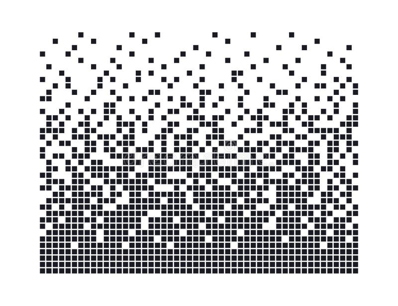 Pixel Disintegration Background. Decay Effect. Dispersed Dotted Pattern ...