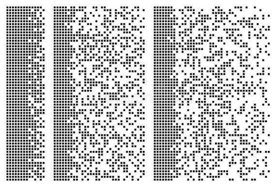 Pixel Disintegration Background. Halftone Effect with Small Squares and ...