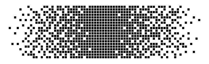 Pixel Disintegration Background. Halftone Fragment. Dispersed Dotted ...