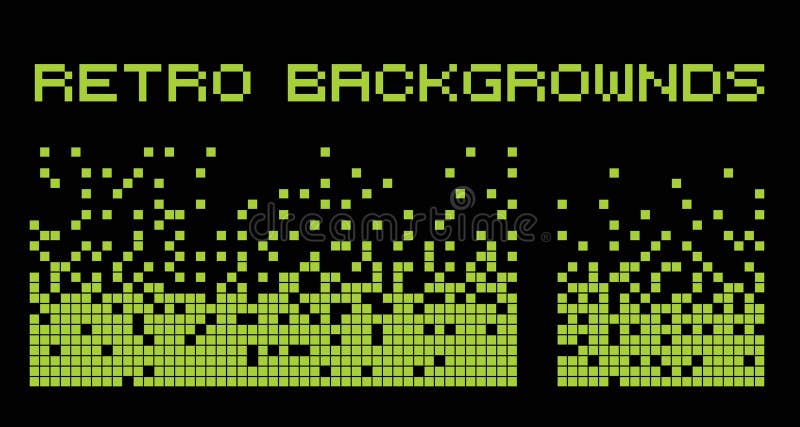 Pixel Disintegration Color Backgrounds. Decay Effect. Dispersed Dotted ...