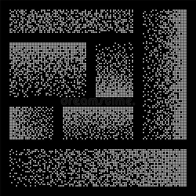 Pixel Disintegration, Decay Effect. Various Rectangular Elements Made ...