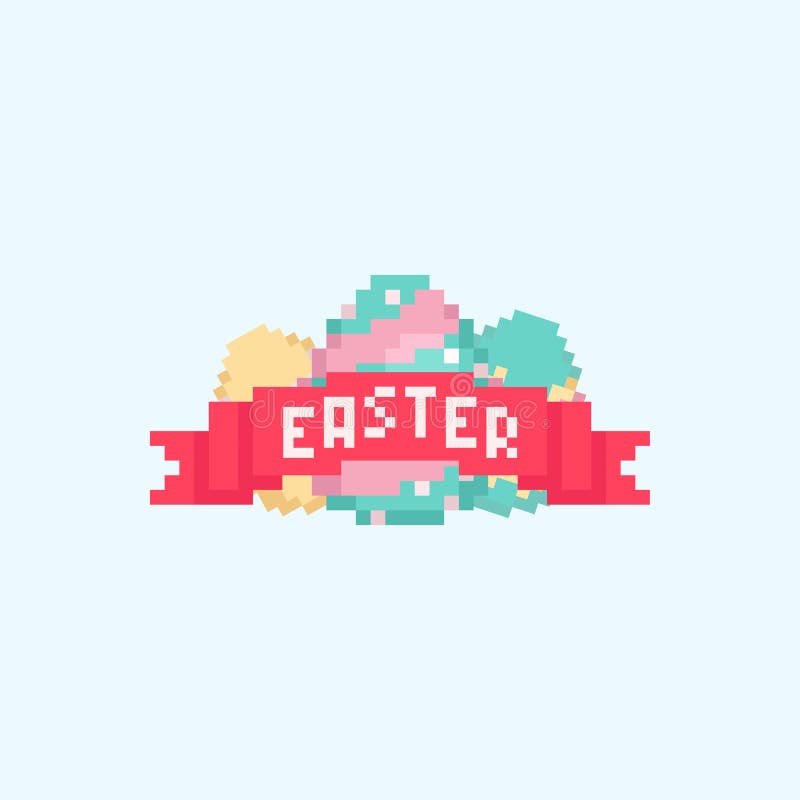 Pixel art easter stock illustration. Illustration of ears - 29667409