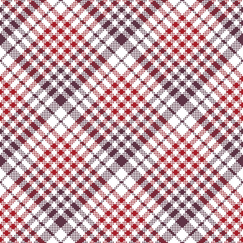 Pixel Fabric Texture Check Plaid Tablecloth Seamless Pattern Stock ...