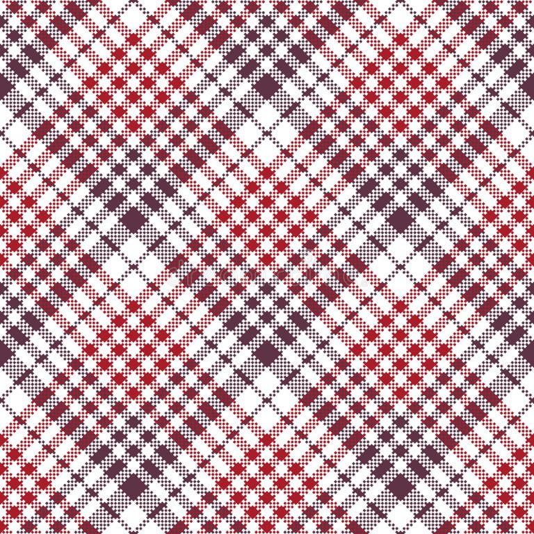 Pixel Fabric Texture Check Plaid Tablecloth Seamless Pattern Stock ...