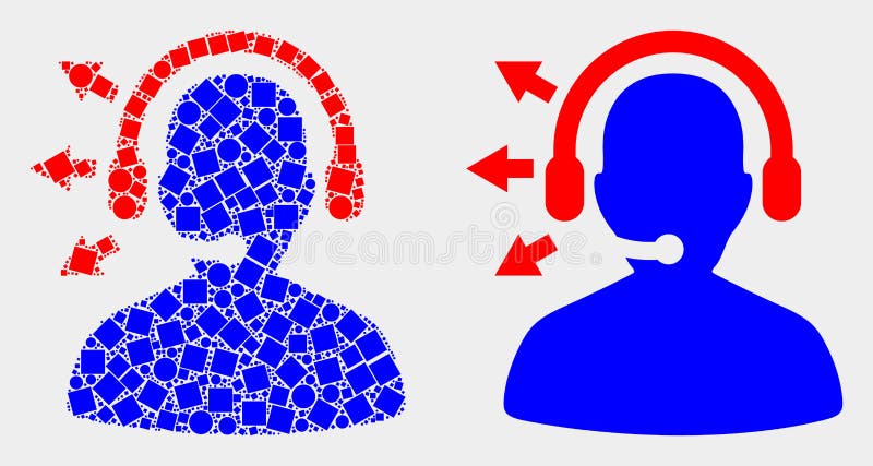 Vector Radio Operator Icon and Distress Job Stamp Seal Stock Vector ...