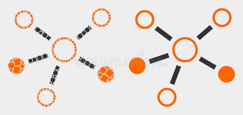 Dot and Flat Vector Relations Icon Stock Vector - Illustration of ...