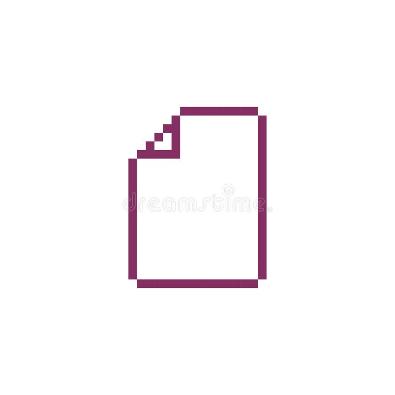 Pixel Folder, Text File , Retro Drawing, Computer Interface, Illustration Retro Stock Vector ...