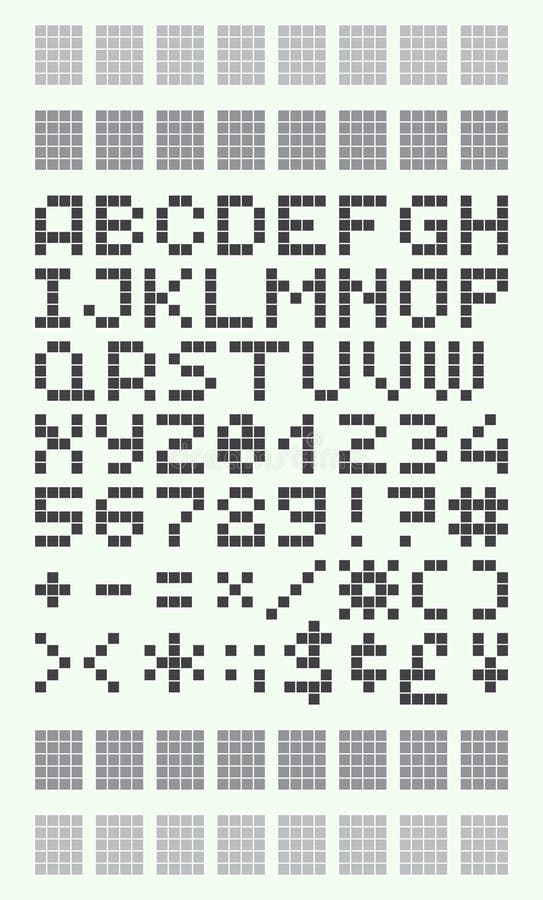 Pixel Font Grid Stock Illustrations – 1,941 Pixel Font Grid Stock ...
