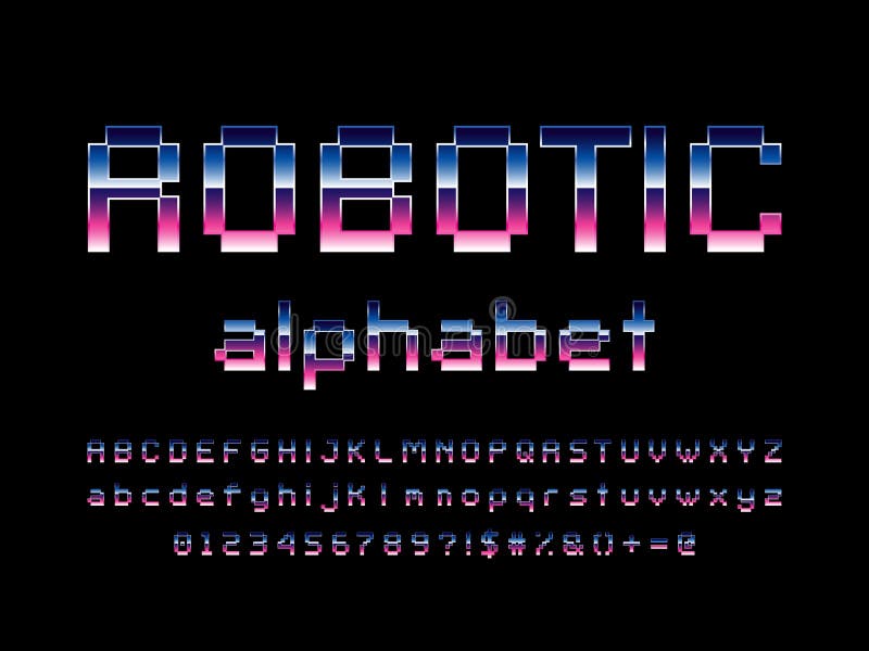 Pixel Lowercase Stock Illustrations – 333 Pixel Lowercase Stock ...