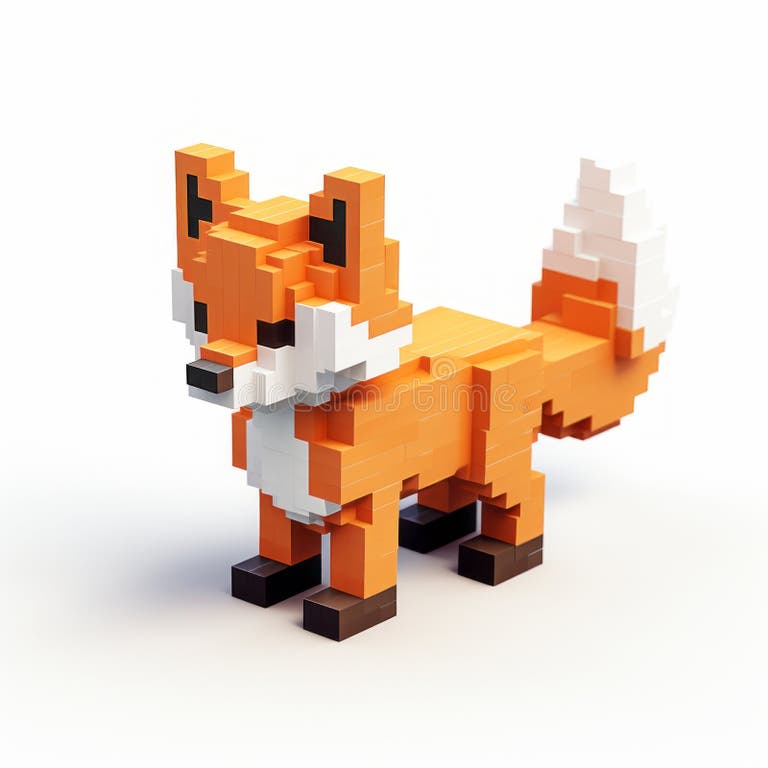Pixel Fox a Bright and Minimalistic Interlocking Structure in Low ...
