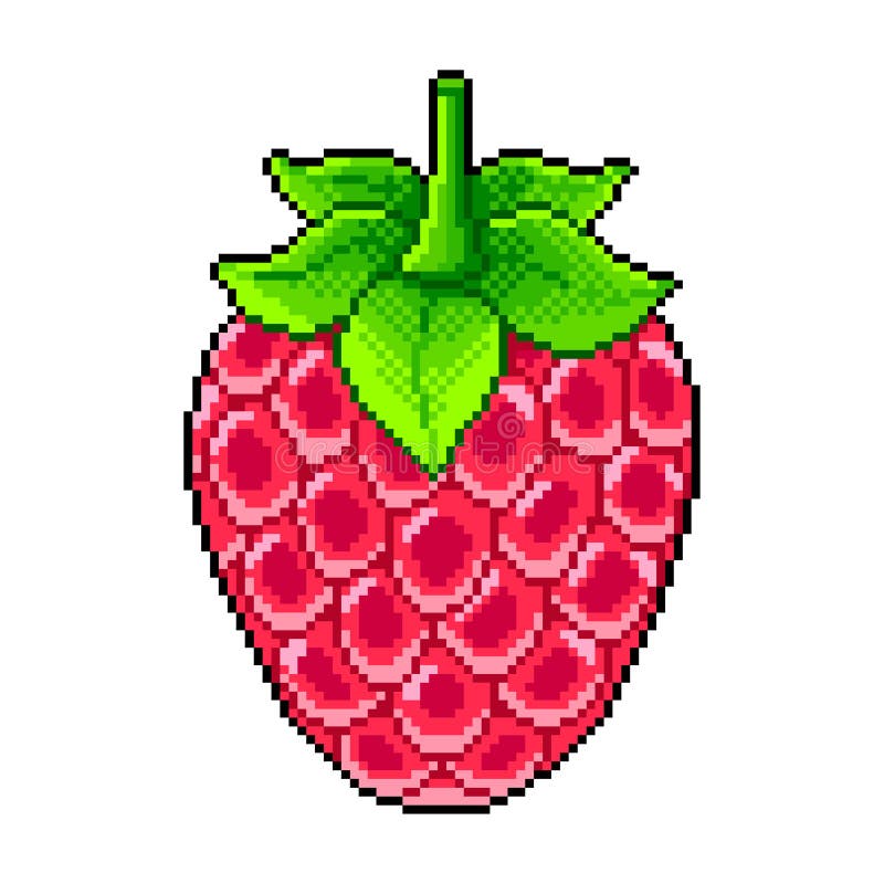 Pixel Fresh Raspberry Detailed Illustration Isolated Vector Stock ... Pixel Fresh Raspberry Detailed Illustration Isolated Vector Stock ...