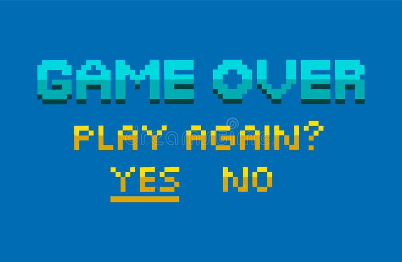 Pixel Game, Finish Level, Yes and No, Final Vector Stock Vector ...