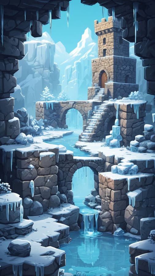 Pixel Game Level Design. Platform Game Asset, Brick, Stones Building 8 ...