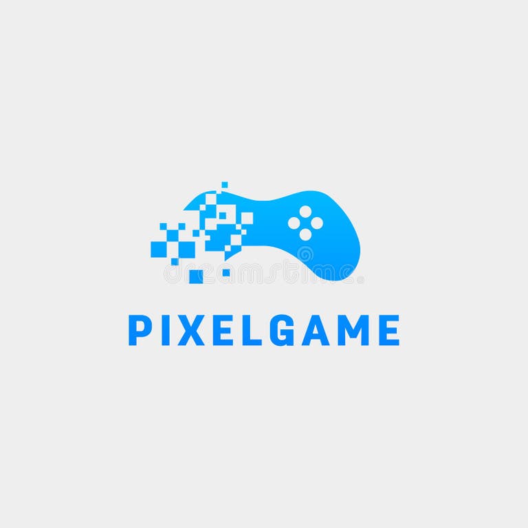 Pixel Game Logo Design Vector Illustration Icon Element Isolated Stock ...