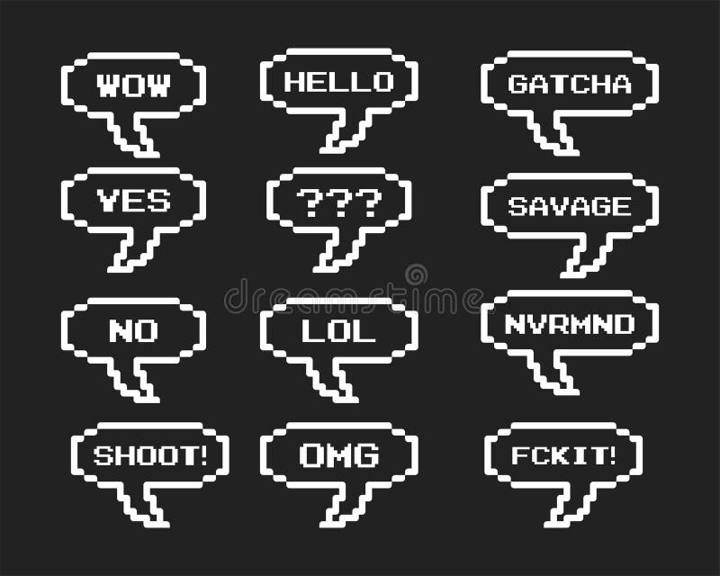 Editable Pixel Font Stock Illustrations – 5,933 Editable Pixel Font ...