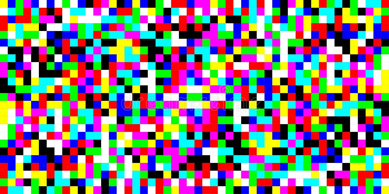 Pixel Glitch Pattern. Vector Seamless Background. Abstrac Glitch ...