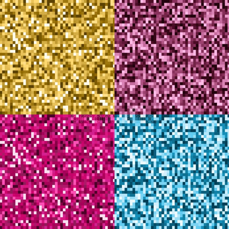 Pixel glitter backgrounds stock vector. Illustration of decorative ...