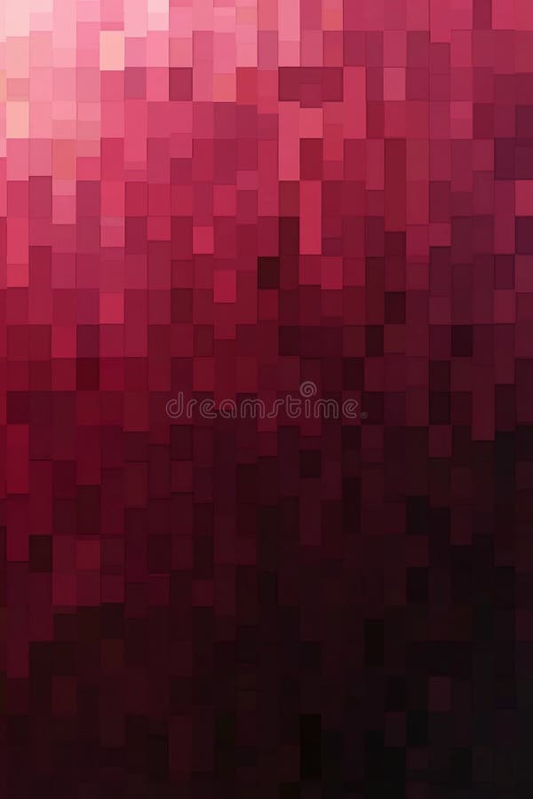 Pixel Gradient with Bold Crimson Transitioning To Deep Burgundy. Stock ...