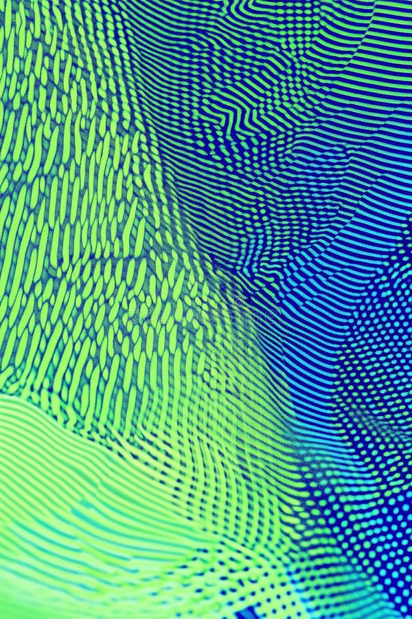 Pixel Gradient in Vibrant Lime Green and Electric Blue Capturing a High ...