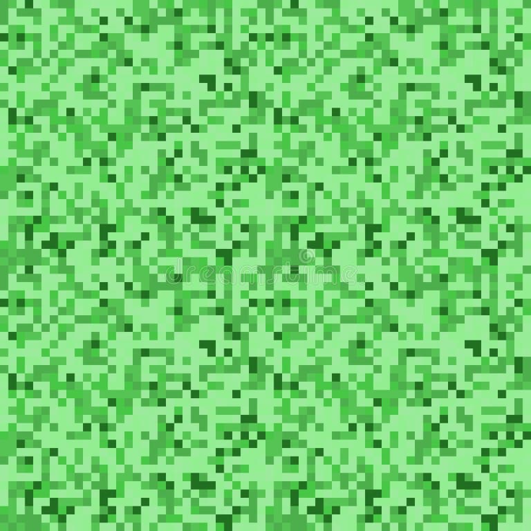 Pixel Grass Seamless Pattern Stock Illustration - Illustration of ...