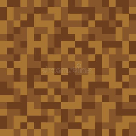 Pixel Ground Seamless Pattern. Pixelart Computer Block Texture. Digital ...