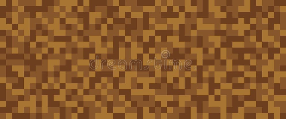Pixel Ground Seamless Pattern. Pixelart Computer Block Texture. Digital ...