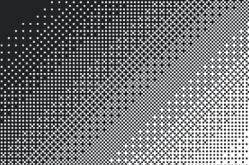 Pixel Halftone Background. 8 Bit Pattern Bitmap Dither Effect Stock Vector - Illustration of ...
