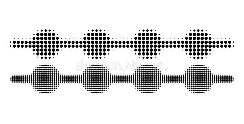 Pixel Halftone Connected Dots Line Icon Stock Vector - Illustration of ...