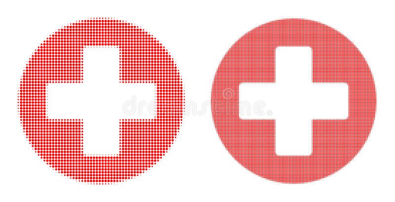 Pixel Halftone Healthcare Icon Stock Vector - Illustration of vector ...