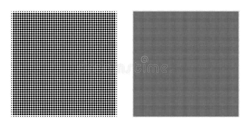 Pixel Halftone Square Icon stock vector. Illustration of circle - 224460398