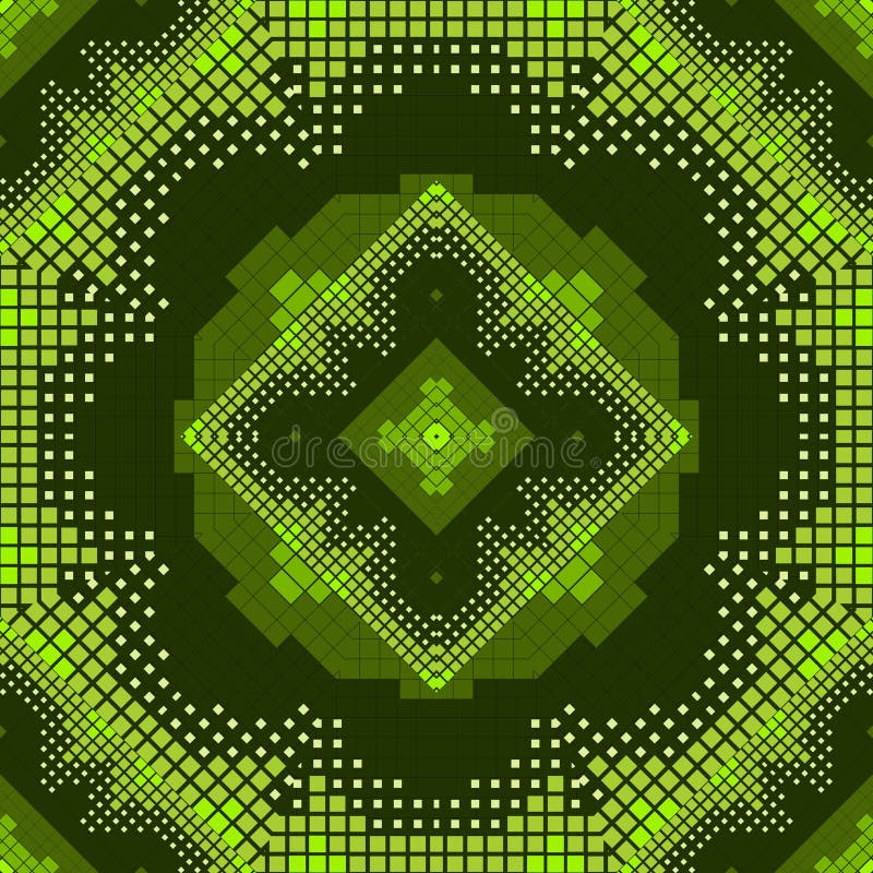 Halftone Squares Seamless Pattern Stock Vector - Illustration of muted ...