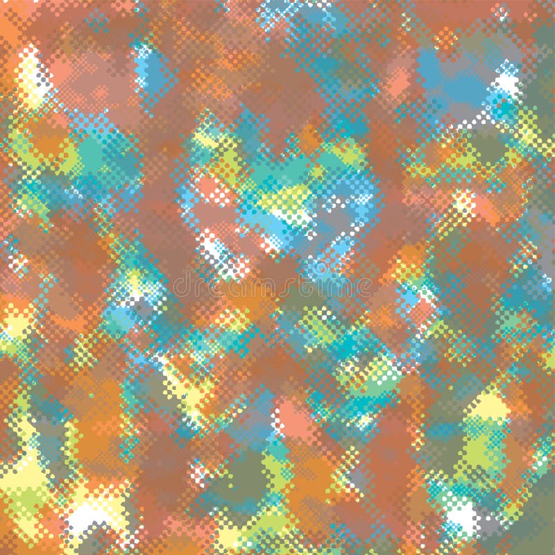 Pixel Halftone Theme Background Stock Vector - Illustration of color ...