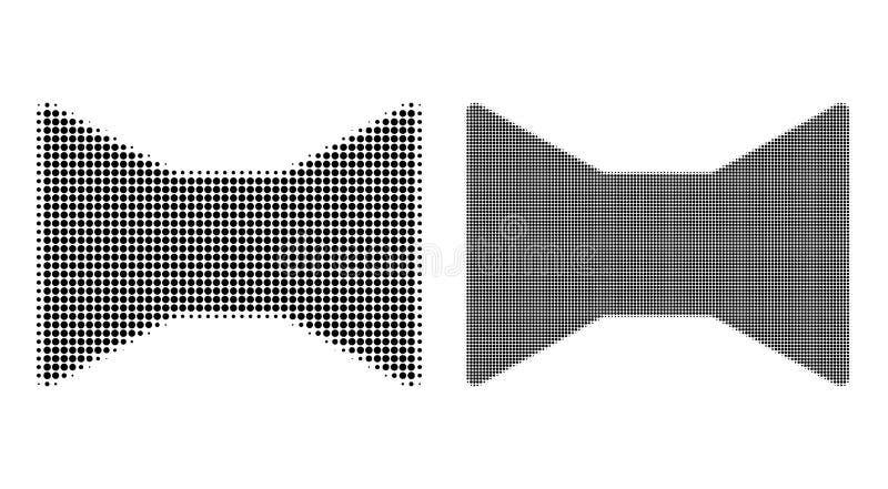 Pixel Halftone Tie Bow Icon Stock Vector - Illustration of pixel, point ...