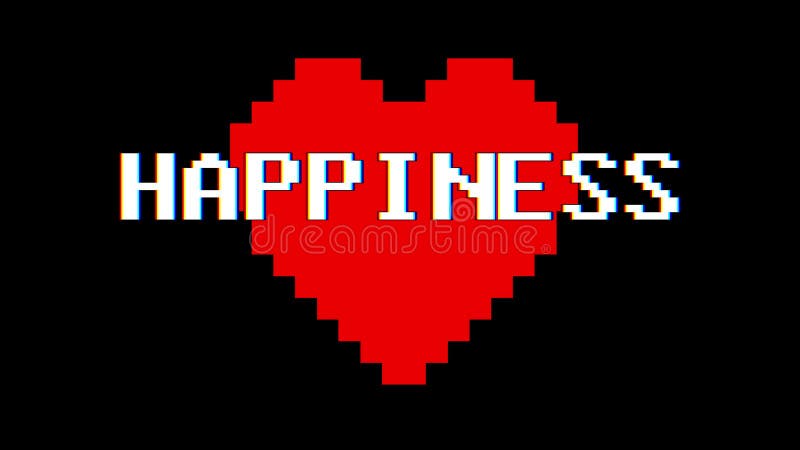 Pixel Art Happiness Emotion Icon. Alpha Channel Stock Video - Video of ...