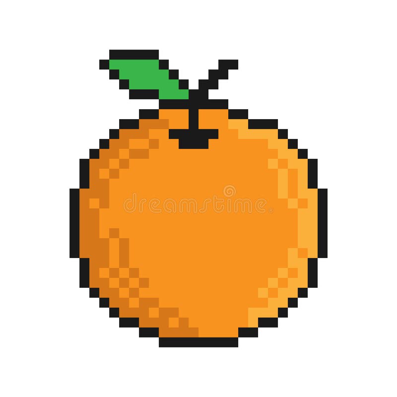 Pixel Exotic Fruits. Cartoon Stylized Fruit Icons for 2D Game, 8-bit ...
