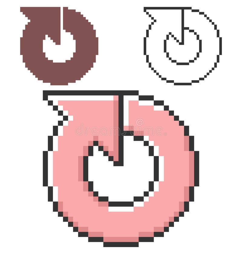 Pixel recycling symbol stock vector. Illustration of organic - 32115470