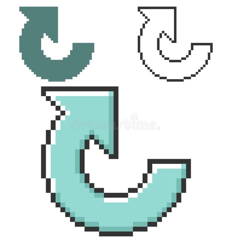 Pixel recycling symbol stock vector. Illustration of organic - 32115470