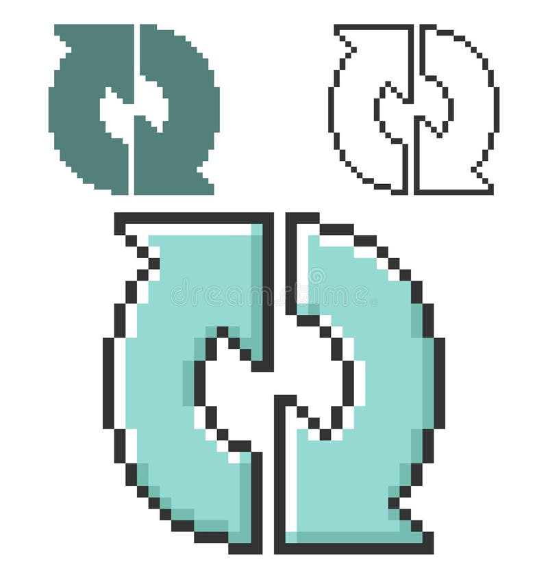 Pixel Recycling Stock Illustrations – 1,234 Pixel Recycling Stock ...