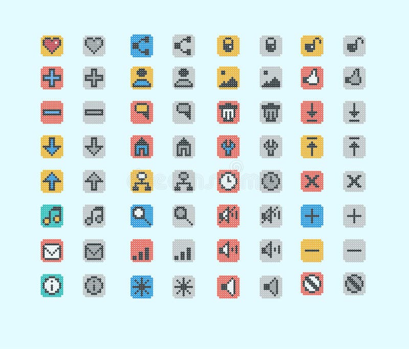 Pixel Icon stock vector. Illustration of like, sound - 57835740