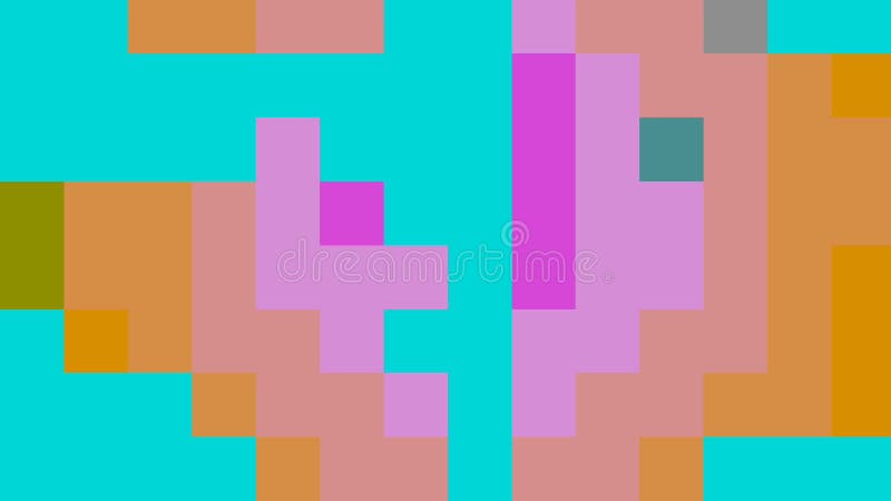 Animated Pixel Art Design of Daytime Ground, Grass, Sky, Tree and Stars. and Moving Clouds ...