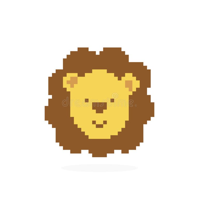 Pixel Lion Stock Illustrations – 389 Pixel Lion Stock Illustrations ...